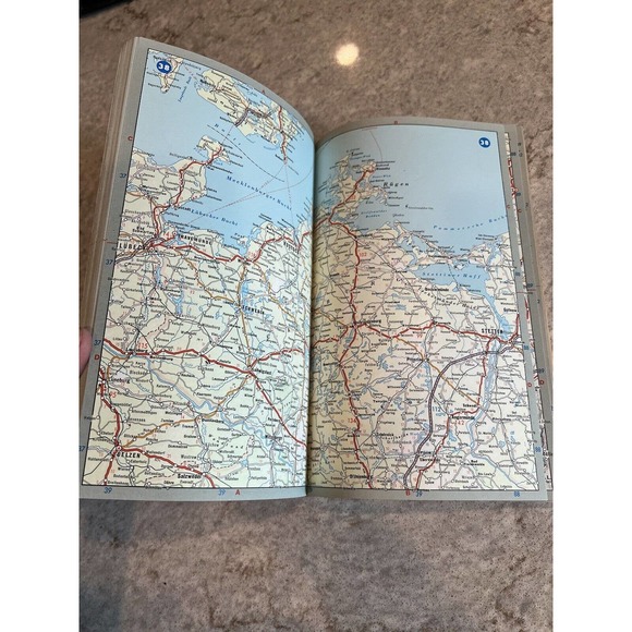 Other | Vintage Europa Touring Maps Atlas Motoring Guide Of Europe ...